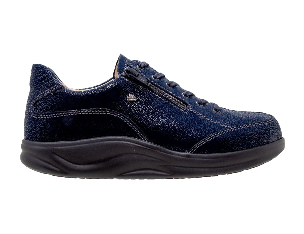 Rocker Sole Finnamic Womens Night Blue Shoe at ShoeMed