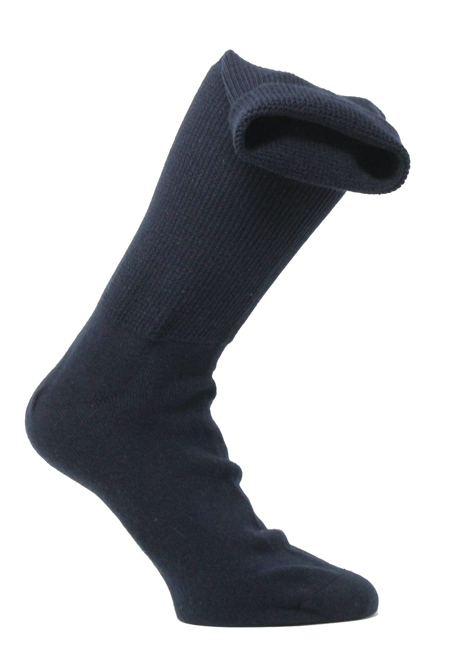 Oedema Fuller Fitting Long Navy Socks at ShoeMed